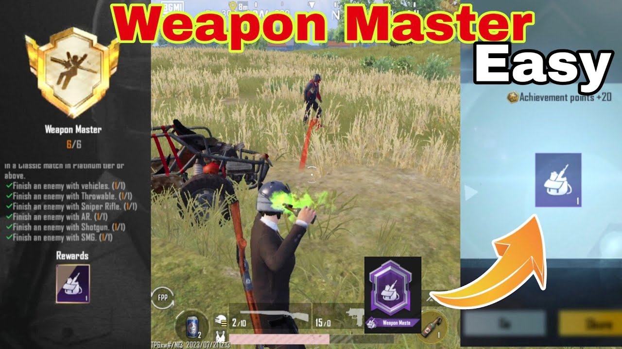 How To Get Weapon Master Title Easily In BGMI | Weapon Master ...