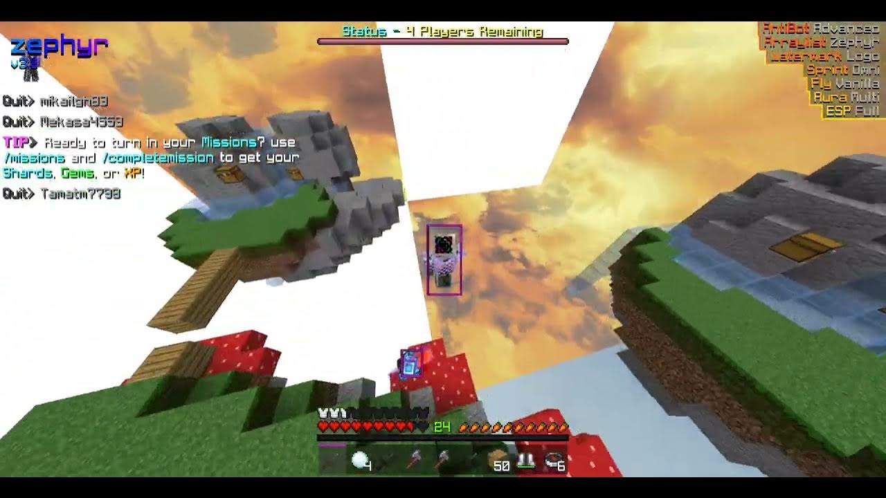 Hacking on Minecraft windows 10 edition ft. Zephyr client - YouTube