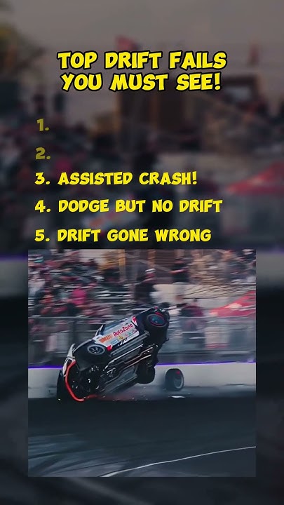 Top 5 EPIC Drift Fails! 🚗💥 - YouTube