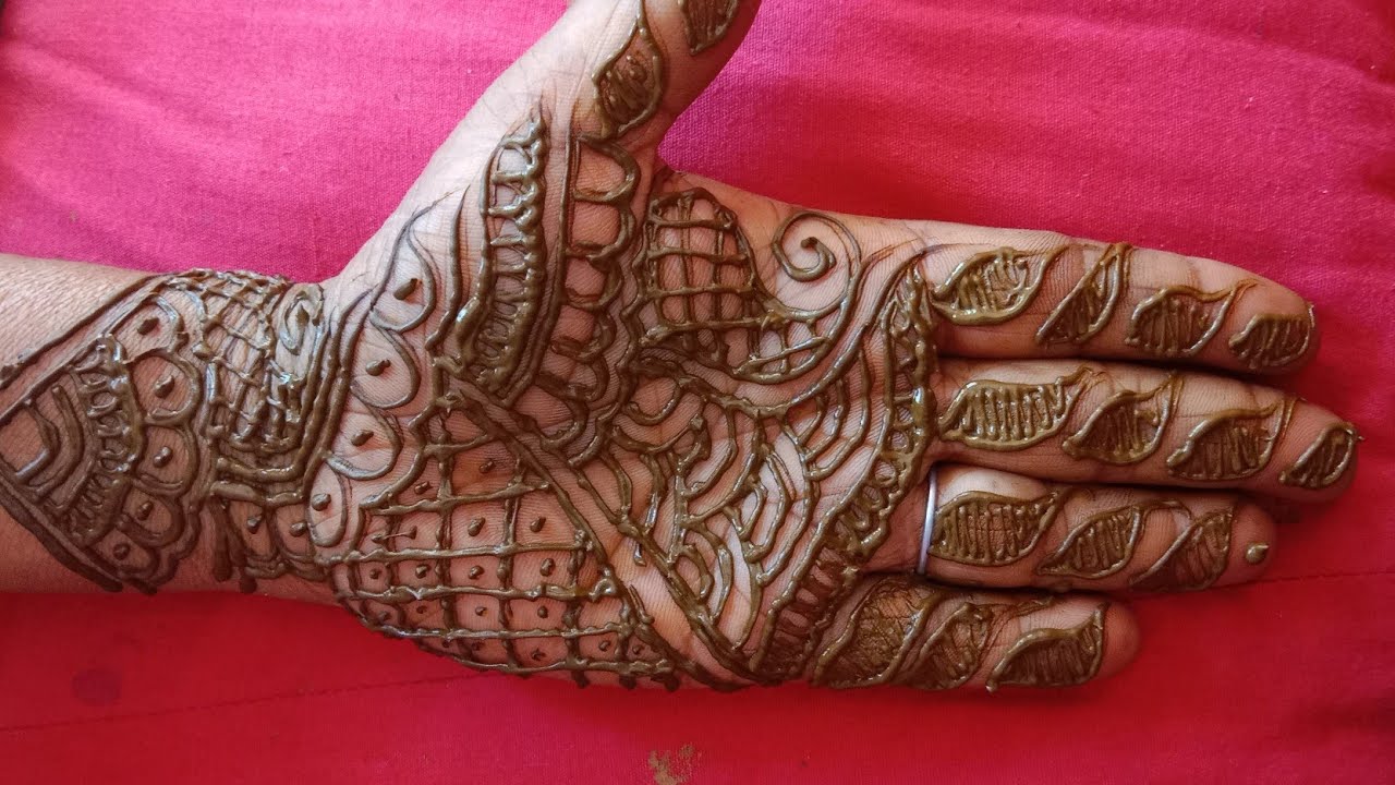🌺 simple full mehndi design 🌺holi special mehndi design 🌺 - YouTube