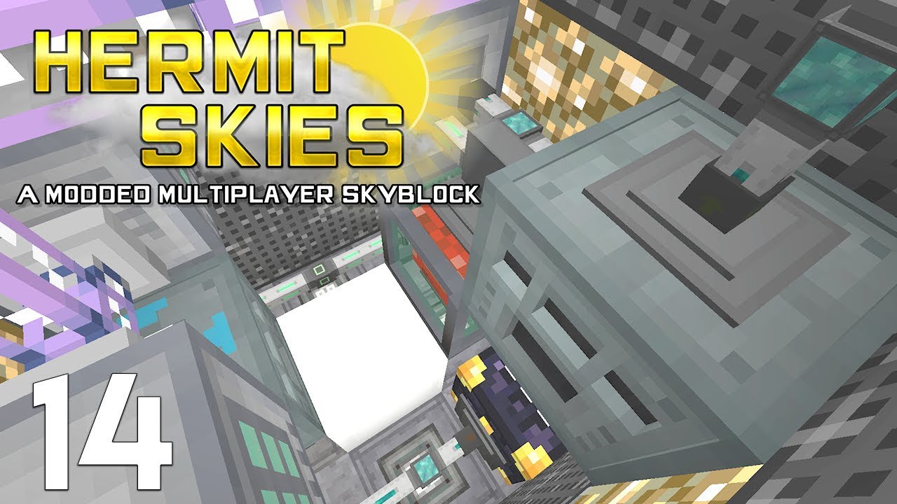 Hermit Skies: JUMBLED MESS! | Ep. 14 | Modded Minecraft Survival ...