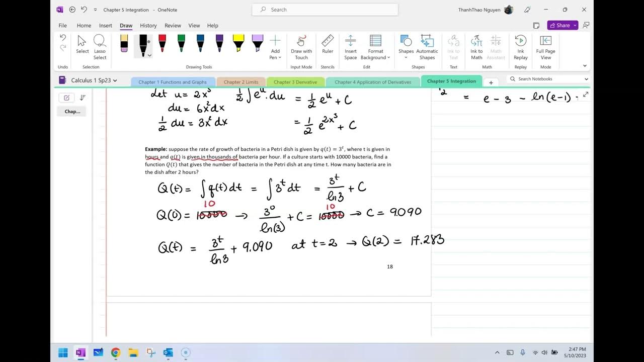 5.6 Integrals involving exponential and logarithmic - YouTube