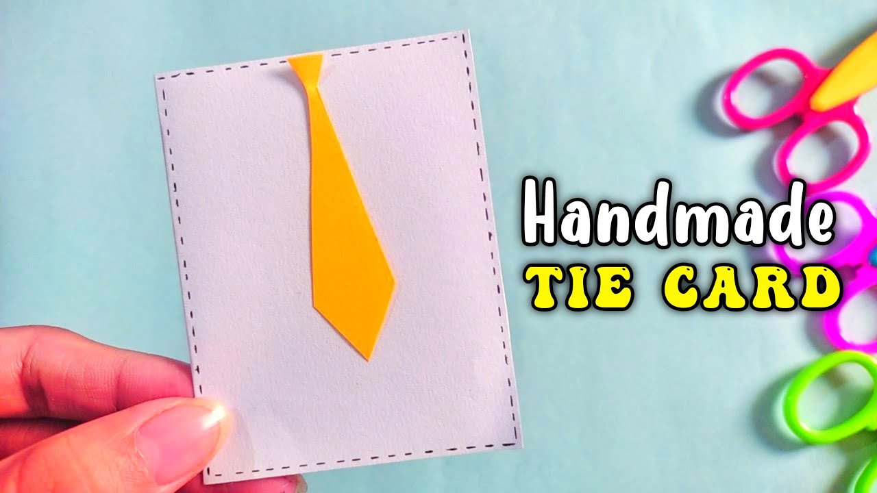 How to make tie card | Handmade Tie Card | TIE Card | - YouTube