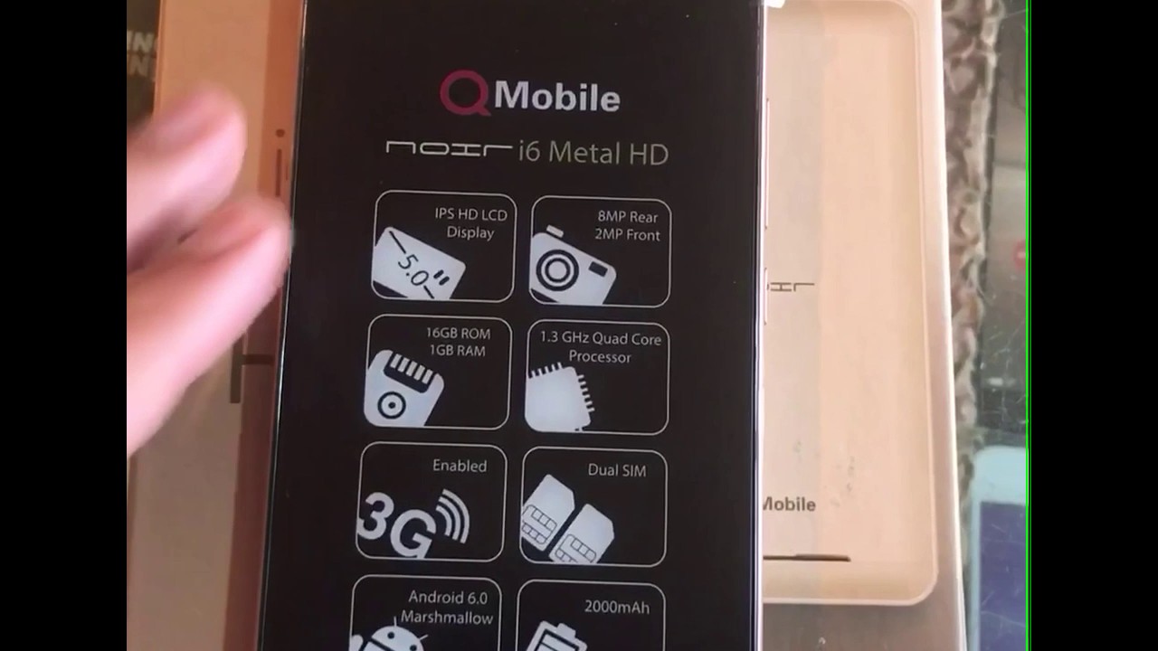 QMobile I6 Metal HD Unboxing Review - YouTube