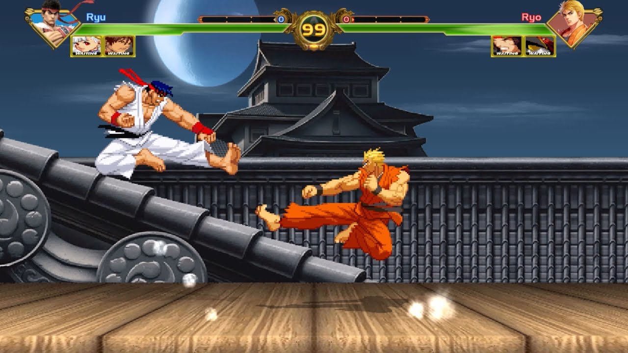 MDR Stage #6: Suzaku Castle - Ryu, Ingrid, Guy vs Ryo, Tizoc, Raft ...