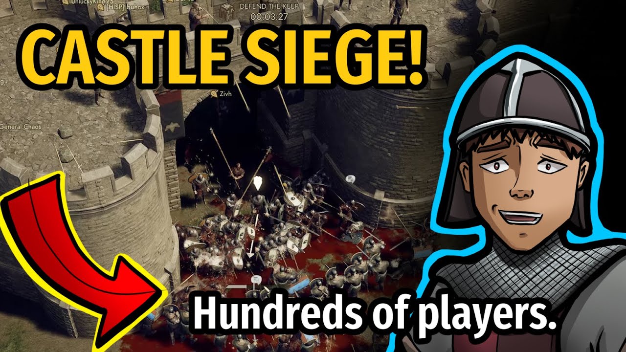 Besieging a Castle with Hundreds of Players | Anvil Empires - YouTube