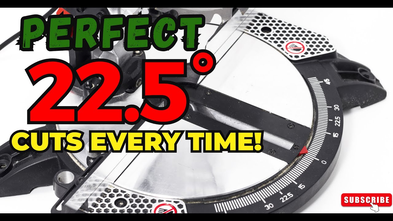 How to Cut 22 5 Degree Angles With Miter Saw - YouTube