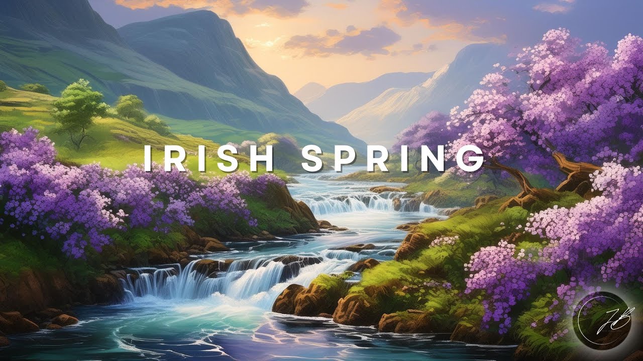 396 Hz - IRISH SPRING Relaxation | Ireland River Spring Waterfall ...
