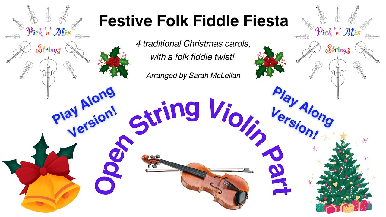Festive Folk Fiddle Fiesta - Play-Along for Open String Violin ...