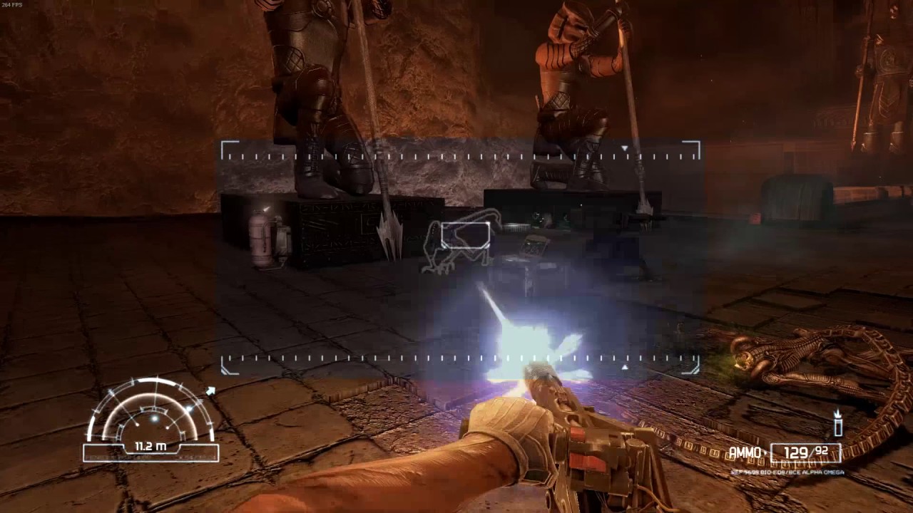 Aliens vs. Predator - Colonial Marine with Smart Gun - YouTube