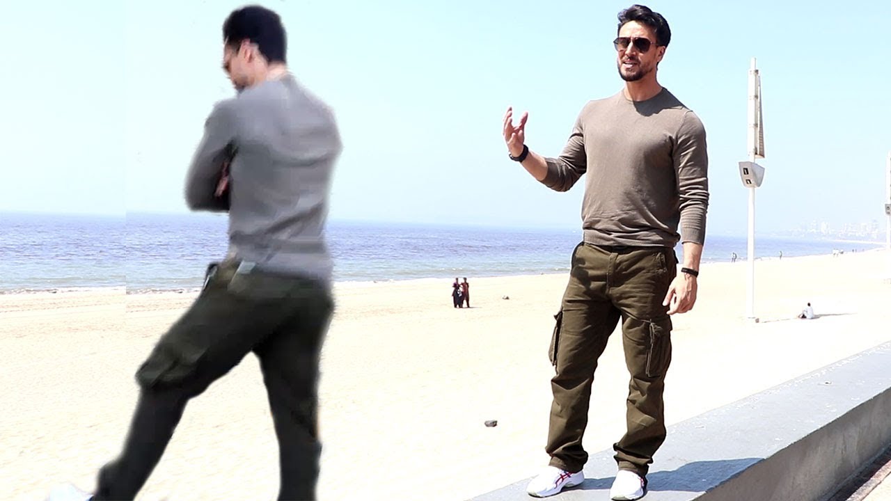 Tiger Shroff's Amazing Stunt In Public For Baaghi 3 Promotions - YouTube