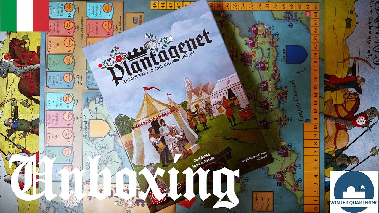 Unboxing | PLANTAGENET, Gmt games | Winter Quartering - YouTube