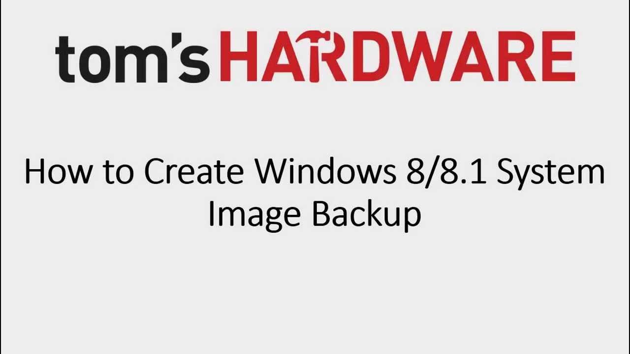 How To Create Windows System Image Backup in Windows 8 - YouTube