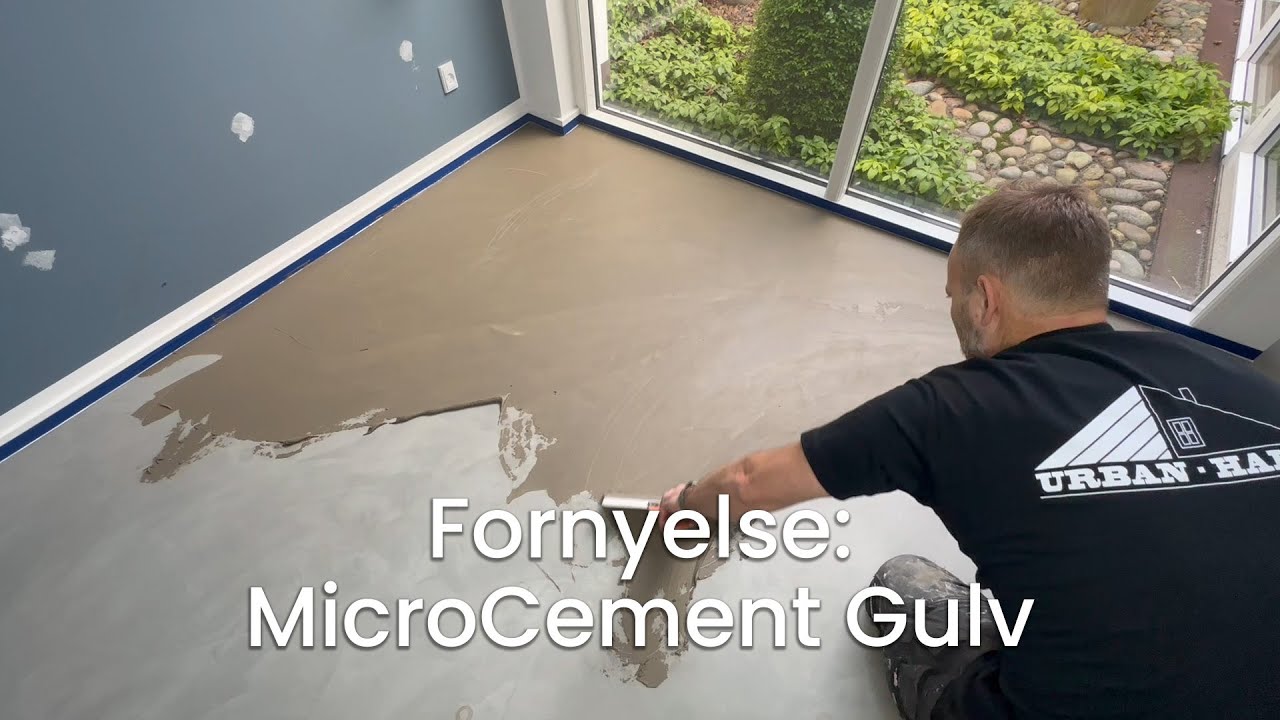 Fornyelse af MicroCement gulv - YouTube