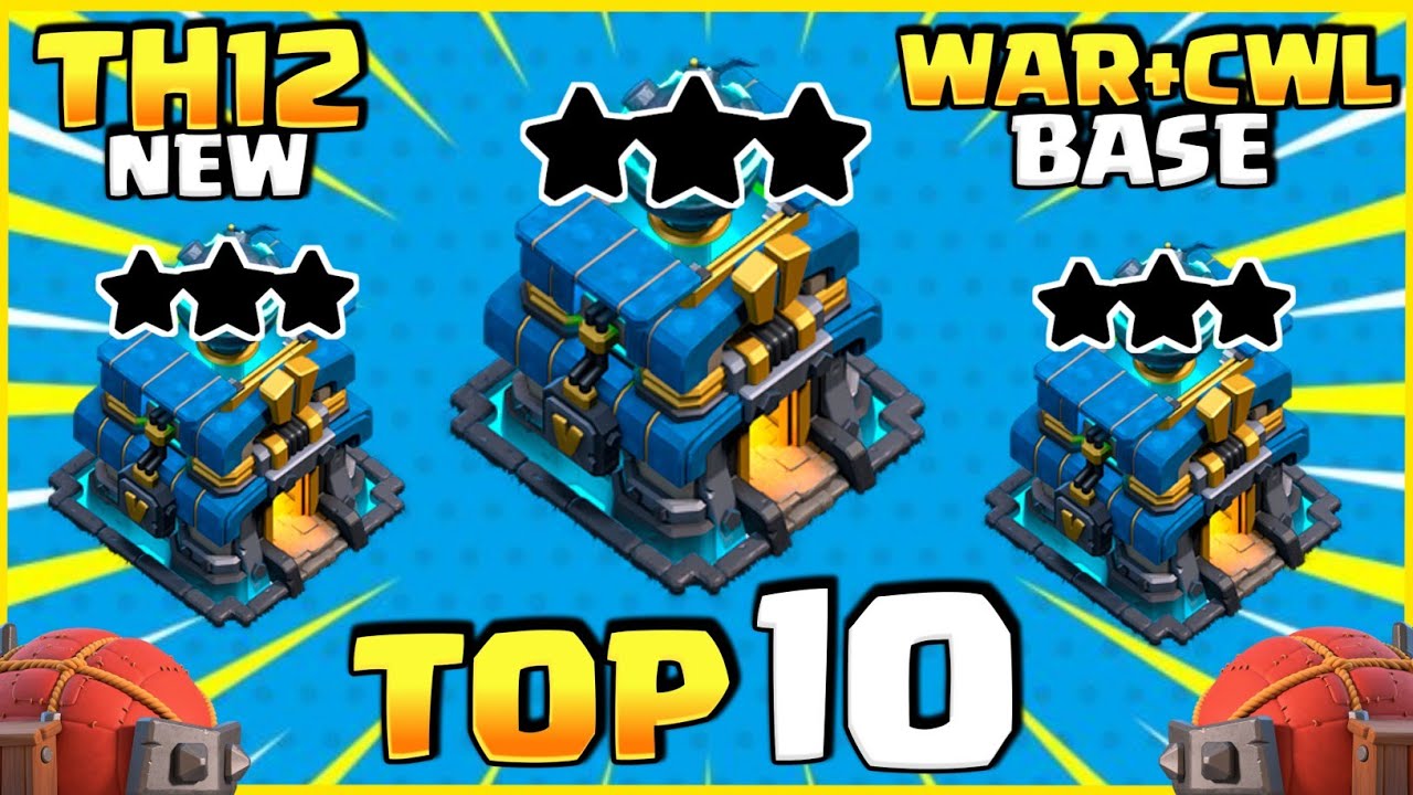 NEW BEST TH12 WAR BASE LINK 2023 | TH12 CWL BASE 2023 | TH12 WAR BASE ...
