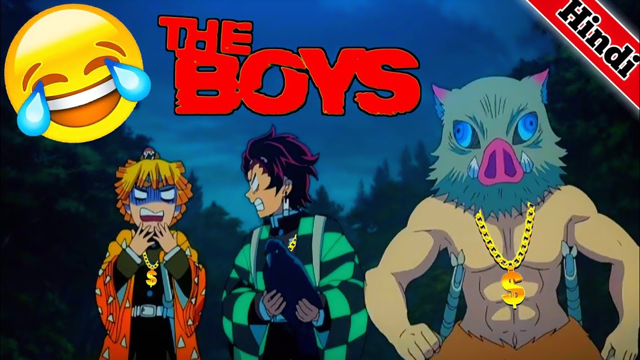 Tanjiro inosuke Zenitsu Funny Scenes || Demon Slayer In Hindi Dubbed ...