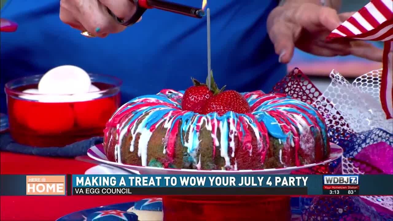 Virginia Egg Council Cake Recipe for 4th of July - YouTube