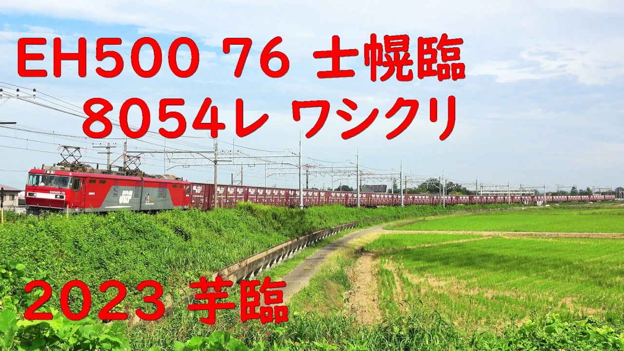 EH500 76 士幌臨 EF65 2063 8877レ 他 2023.9.26 - YouTube