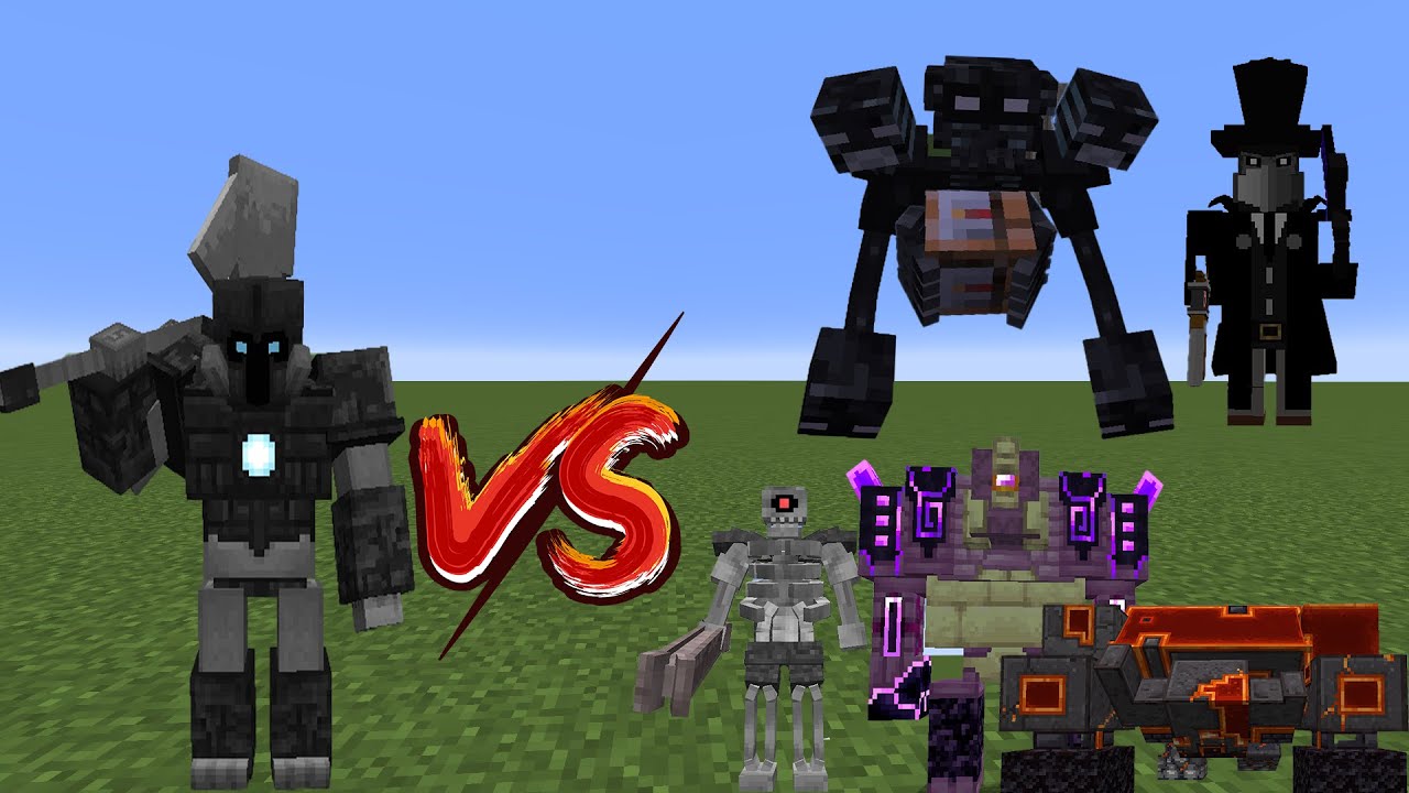 Nameless Guardian Vs Every Boss Mob | Minecraft Mob Battle | Nameless ...