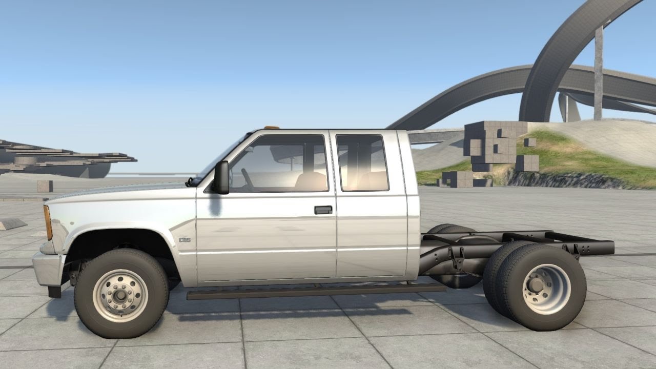 BeamNG Drive - Chassis Cab Dually Suspension Test - YouTube