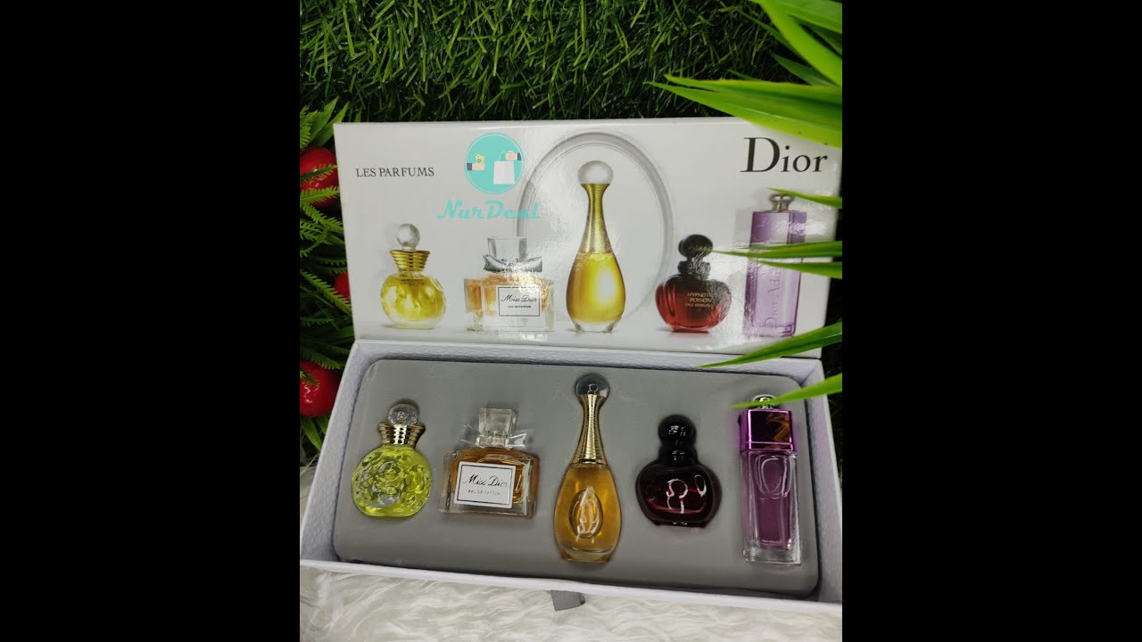 Dior Mini Cute Jar Pocket Perfume Five piece Set For All (5ML) - YouTube