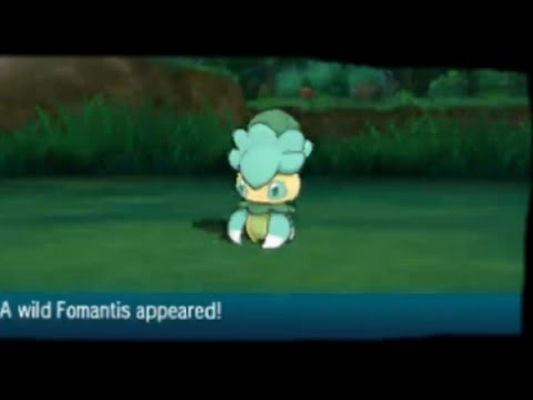 Live Shiny Fomantis after 2 random encounters!! Pokemon sun & moon ...