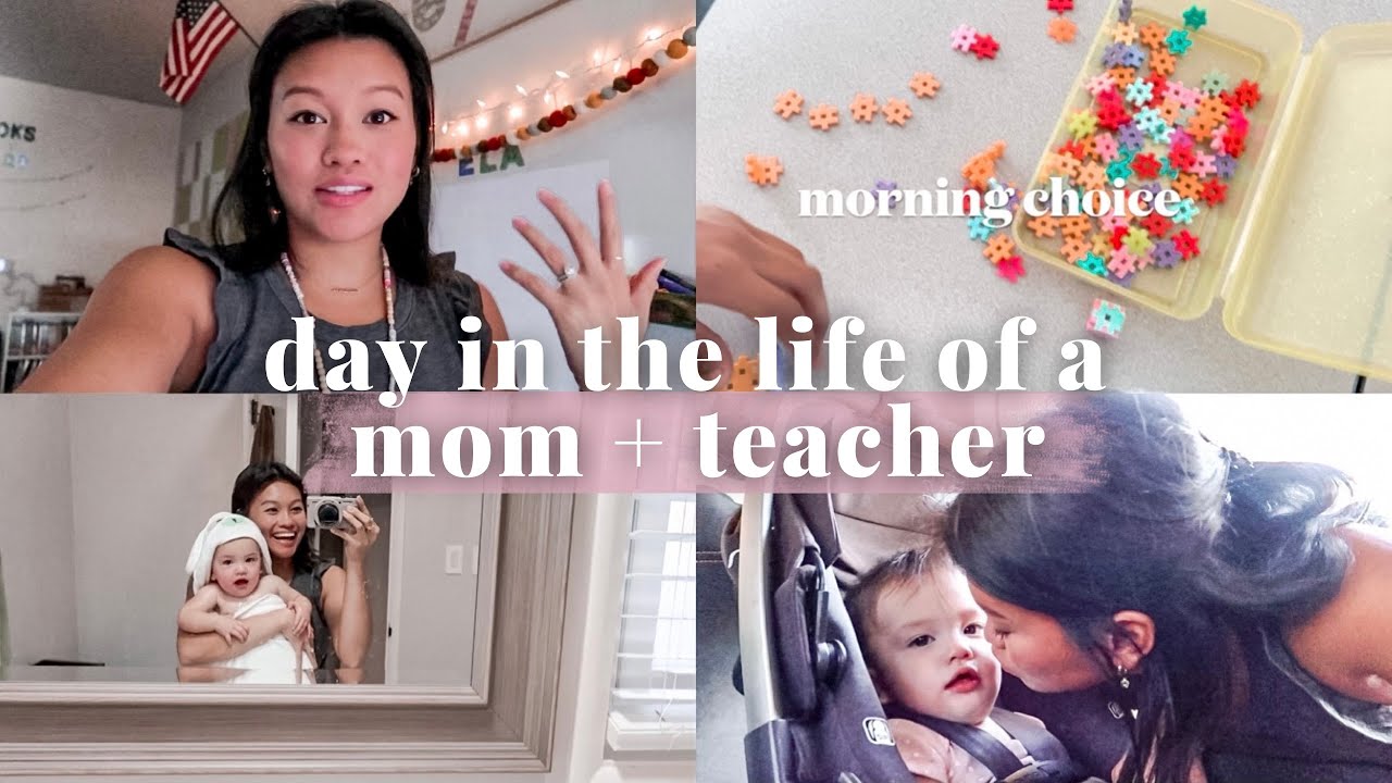 DAY IN THE LIFE VLOG | how I balance being a mom + a teacher! - YouTube
