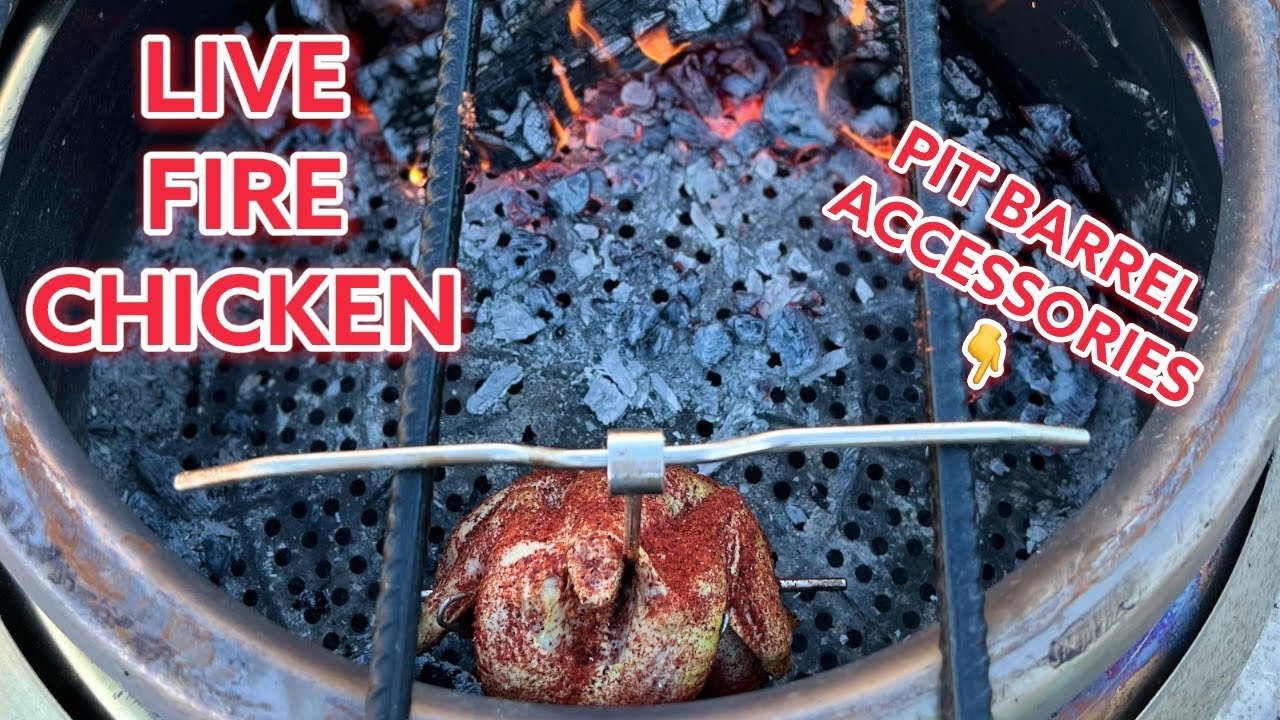 Solo Stove Fire Pit Cooking - Hanging A Roasted Chicken with Pit Barrel ...