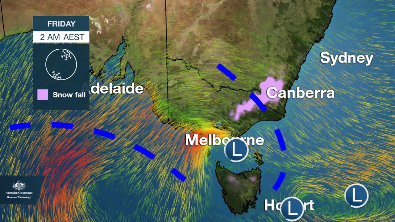 Series of cold fronts to affect southeastern Australia: 6 August 2019 ...