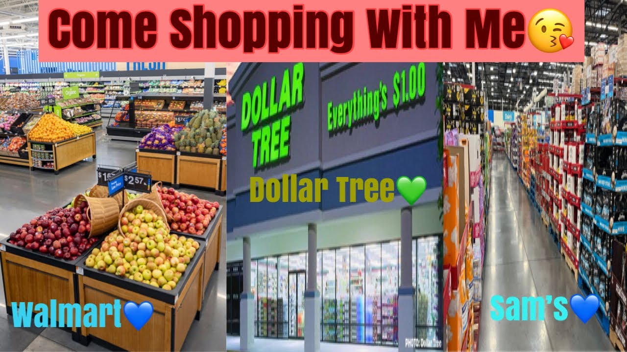 Shopping Vlog | Walmart | Sam's | Dollar Tree - YouTube