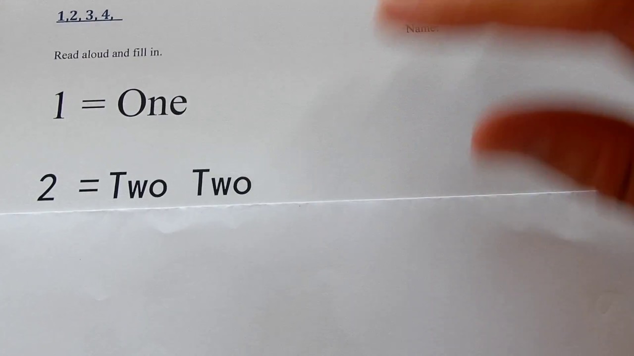 Get how to spell one to eleven. - YouTube