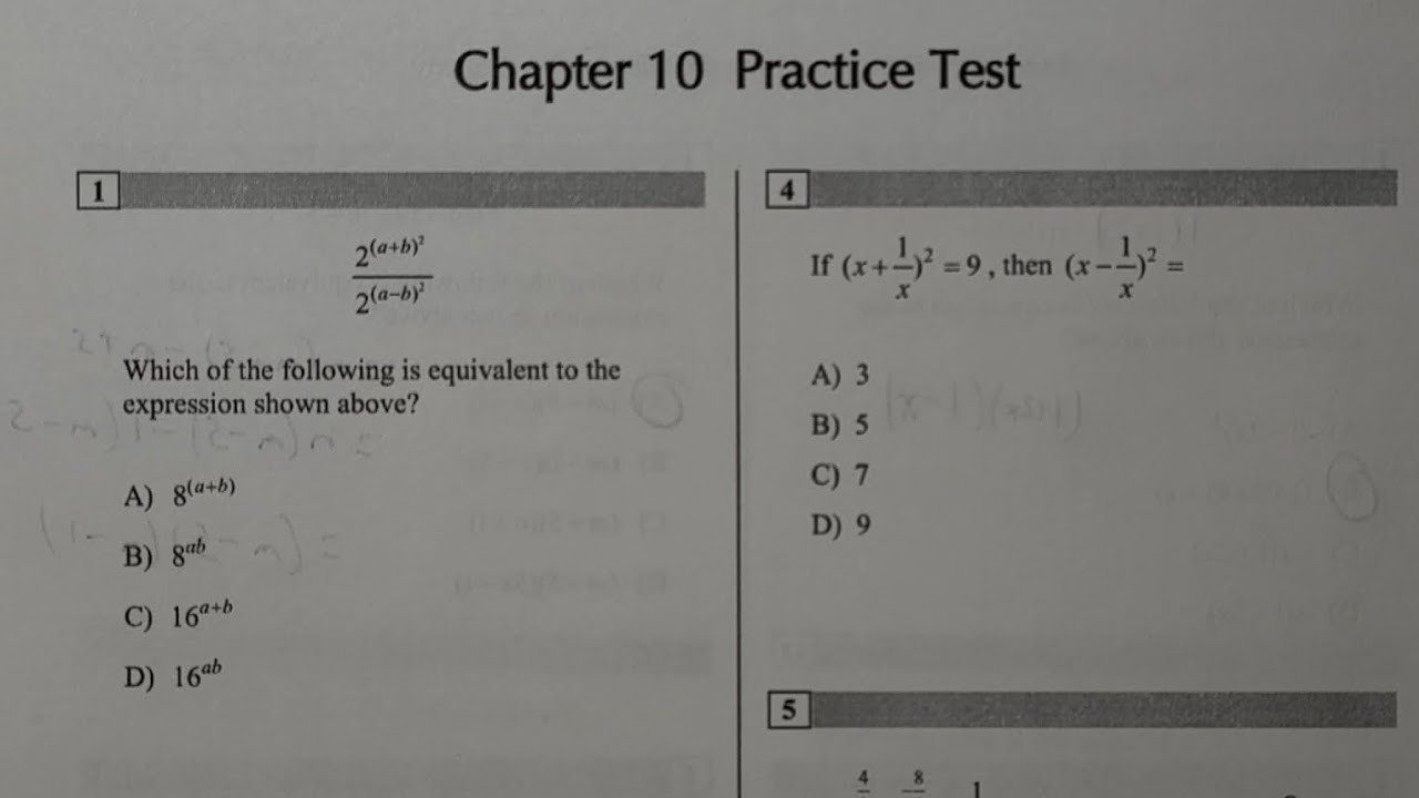 [SAT Prep] Additional practice problems on exponents and factoring ...