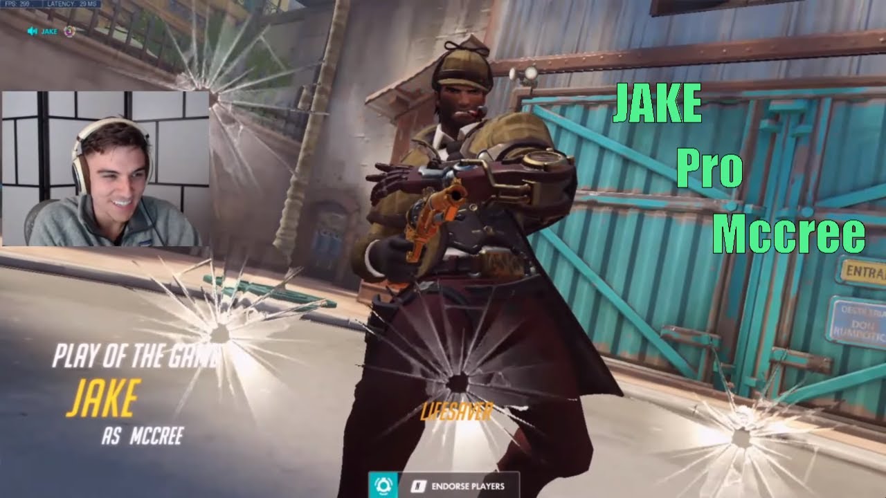 Jake Pro Mccree Gameplay POTG - TOP 500 Overwatch Season 20 - YouTube