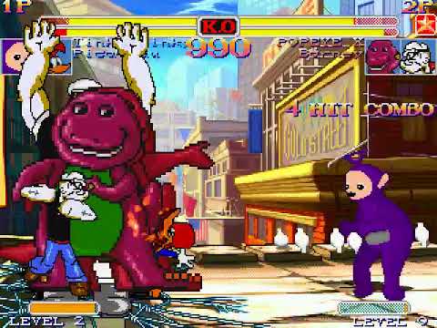 Mugen Woody Woodpecker and Tinky Winky vs Popeye and Brutal Barney ...