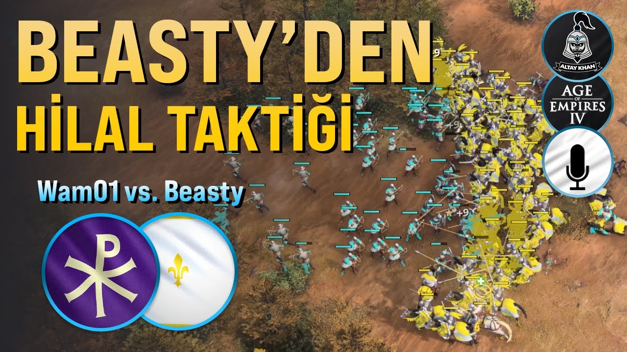 Beasty'den Hilal Taktiği - Wam01 vs. Beasty | Age of Empires 4 - YouTube