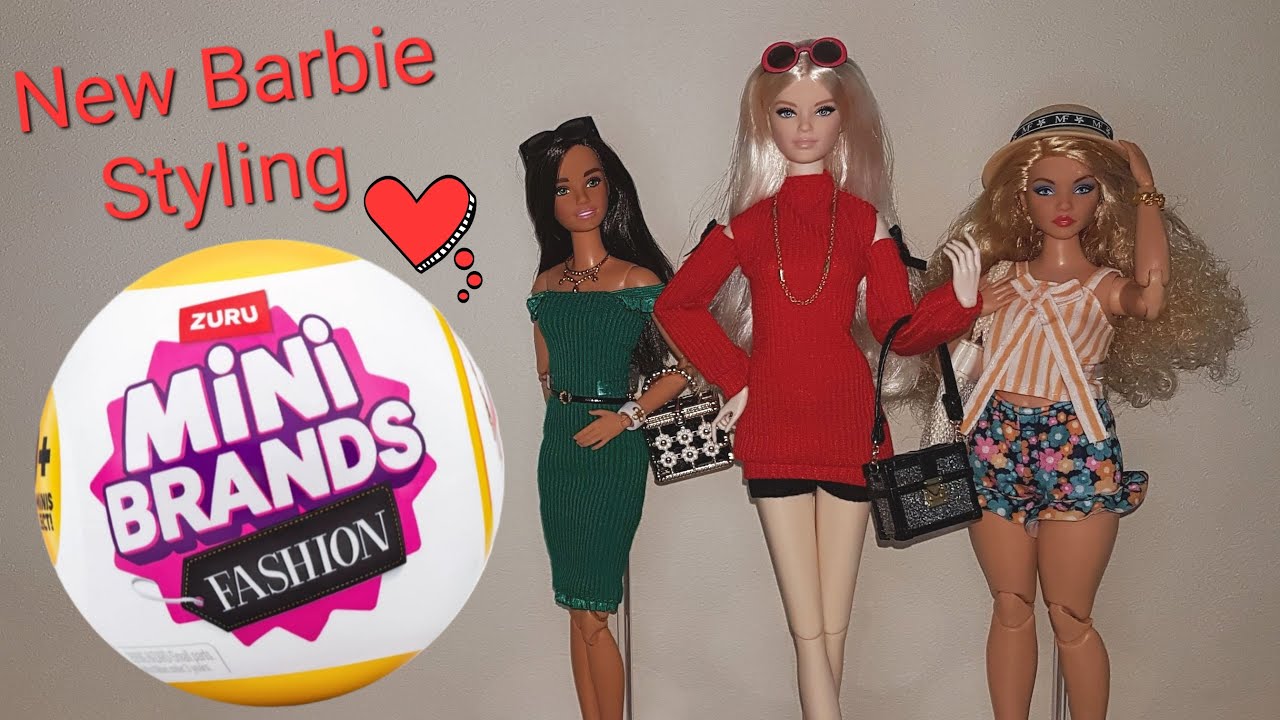 #16 Opening Mini Brands Fashion 3 with 80+ Surprises & Styling Barbies ...
