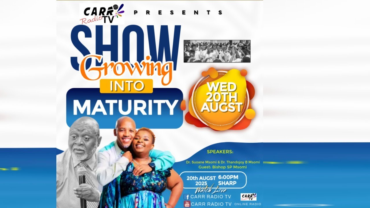 GROWING INTO MATURITY WITH BISHOP SP MSOMI - YouTube