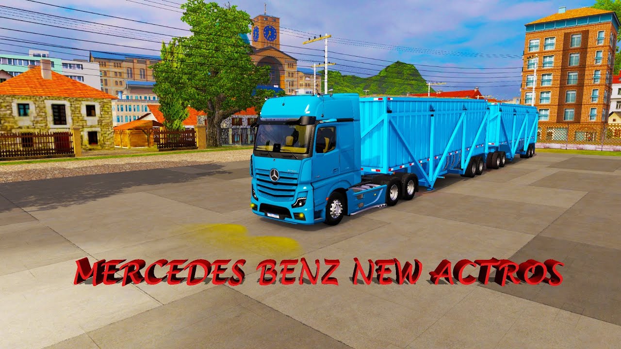 [ETS2] MERCEDES BENZ NEW ACTROS NO RODO-TREM CARREGADO DE CANA DE ...
