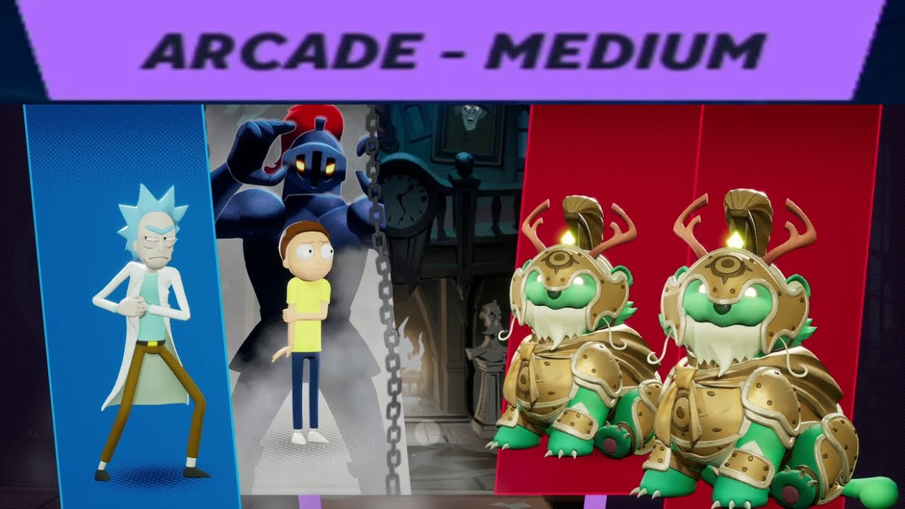 MultiVersus Arcade Mode Co-Op Gameplay (Medium) with Rick and Morty ...