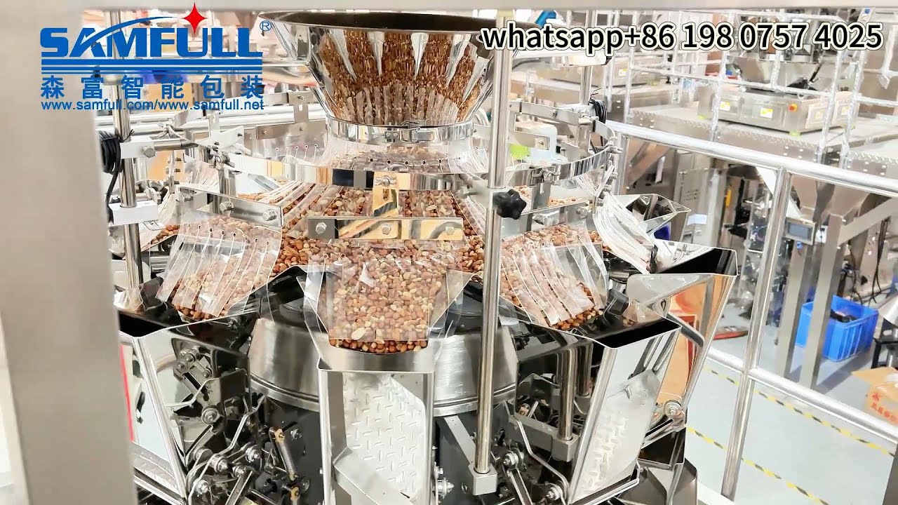 Samfull Multi-function Coffee Beans Rotary Stand Up Pouch Packing ...