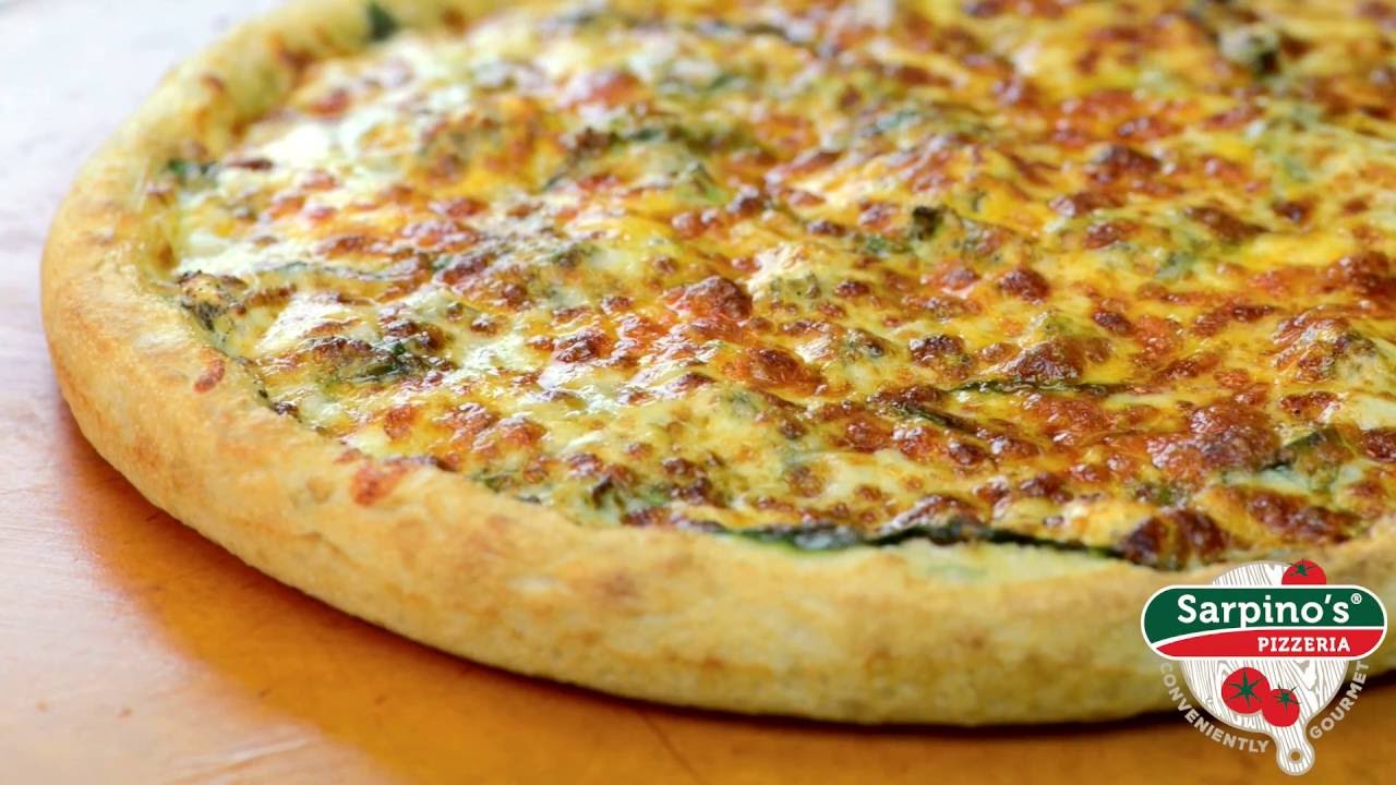 Spinach Special Pizza - Sarpino's Pizzeria Video - YouTube