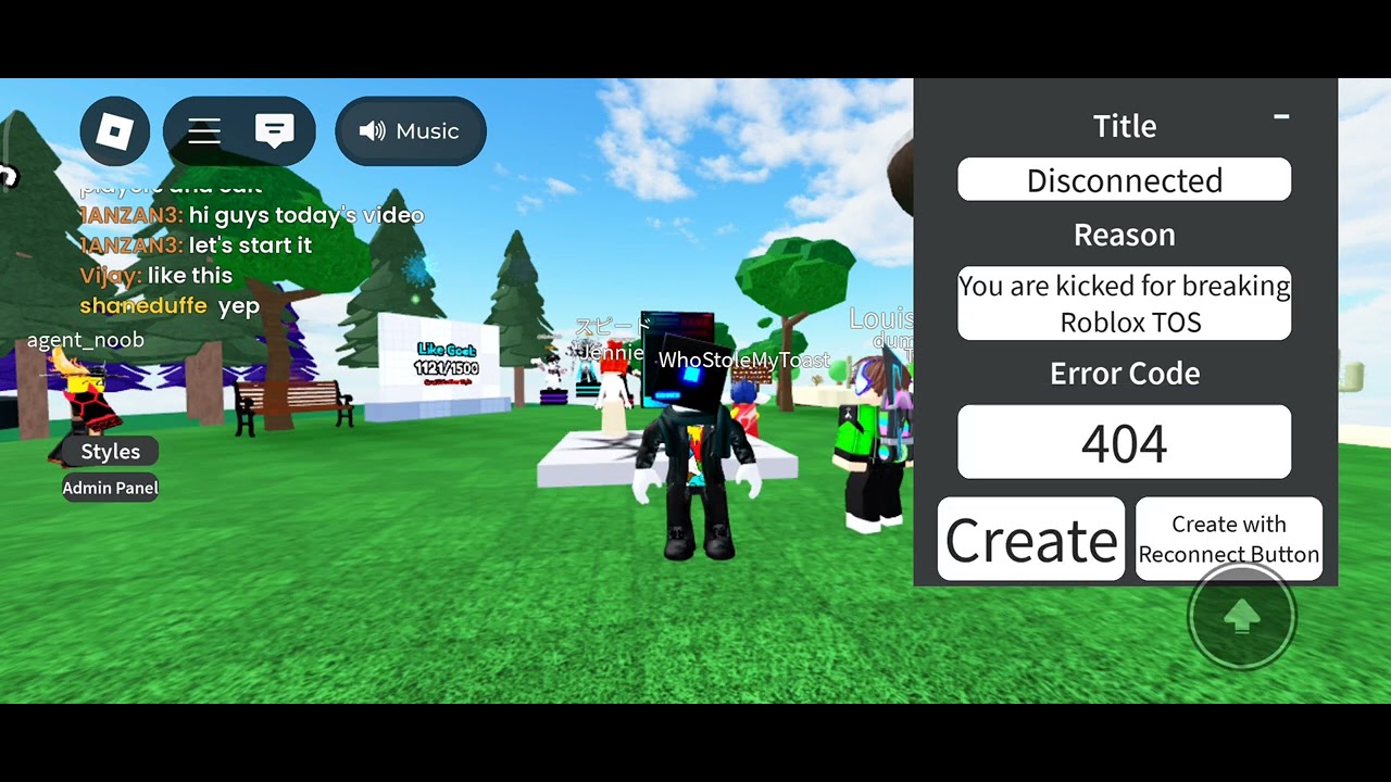 Roblox Error Code: Teaching Them how to do step of creating error ...