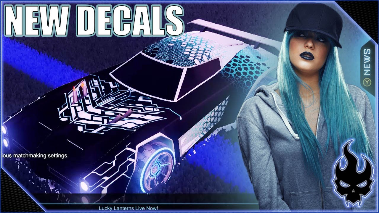 Some New Official Custom Decals - Rocket League - YouTube