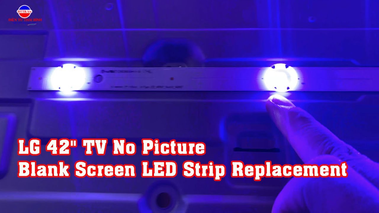 LG 42" TV LED Strip Replacement | tv repair | Led tv screen problems ...