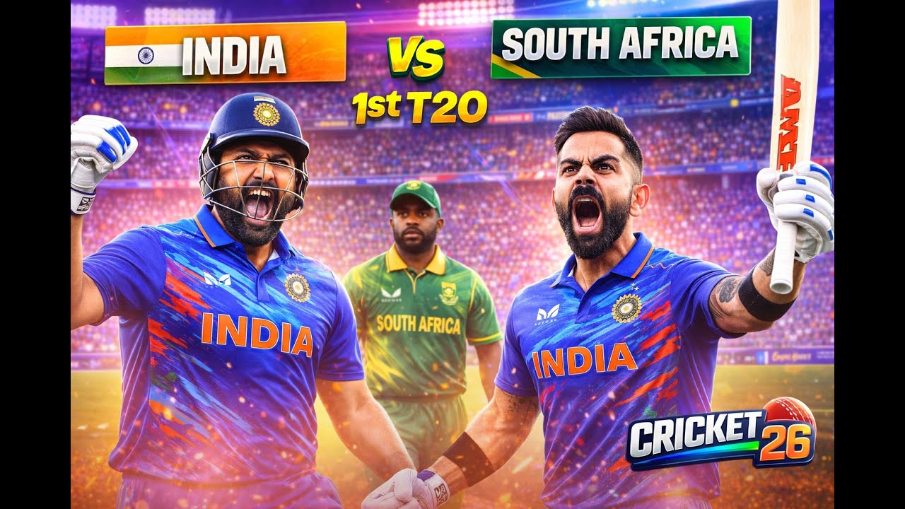 India vs South Africa | 1st T20 | Full Match Gameplay | Cricket 26 PS4 ...