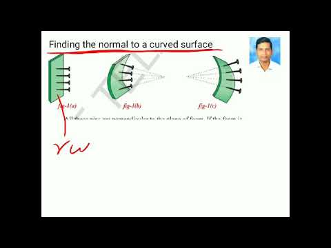 Finding the normal to a curved surface - YouTube