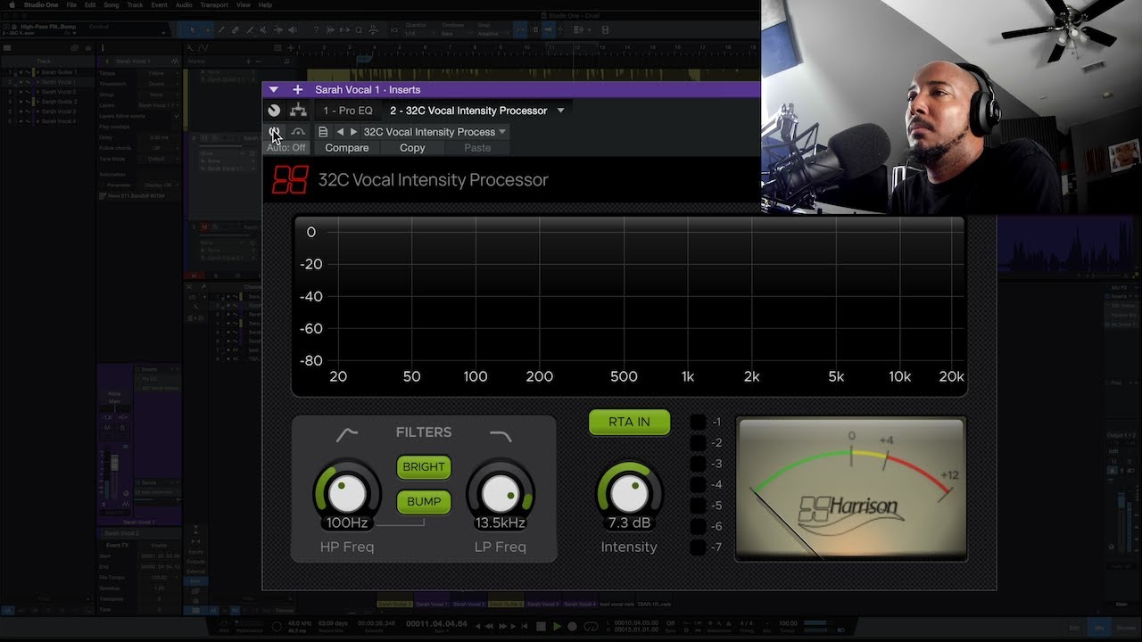 Harrison 32C vocal intensity processor review - YouTube
