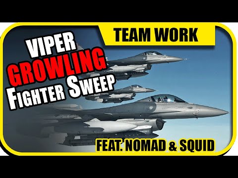 F-16 Fighter Sweep on Growling Sidewinder with Squid & Nomad | DCS ...