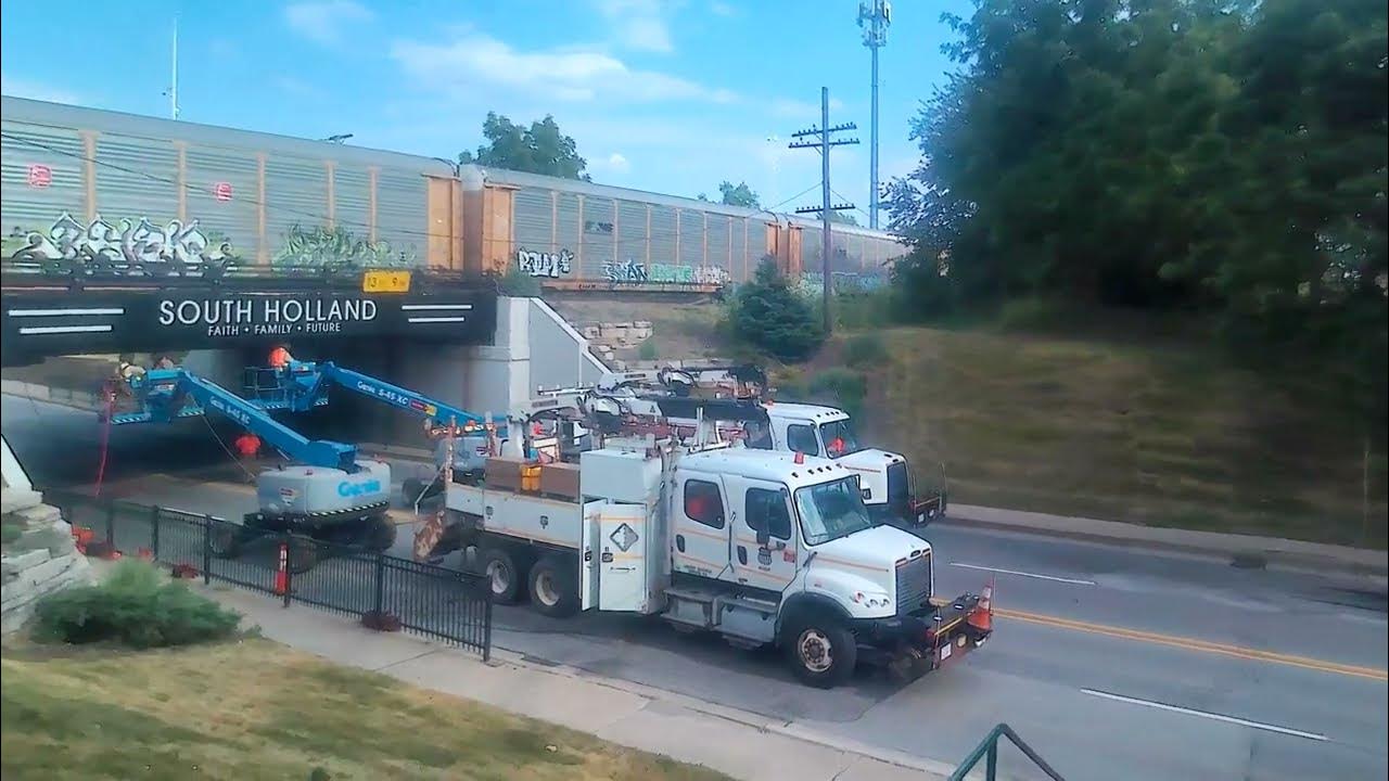 Construction 10, Panorama, Railroad Bridge Maintenance, South Holland ...