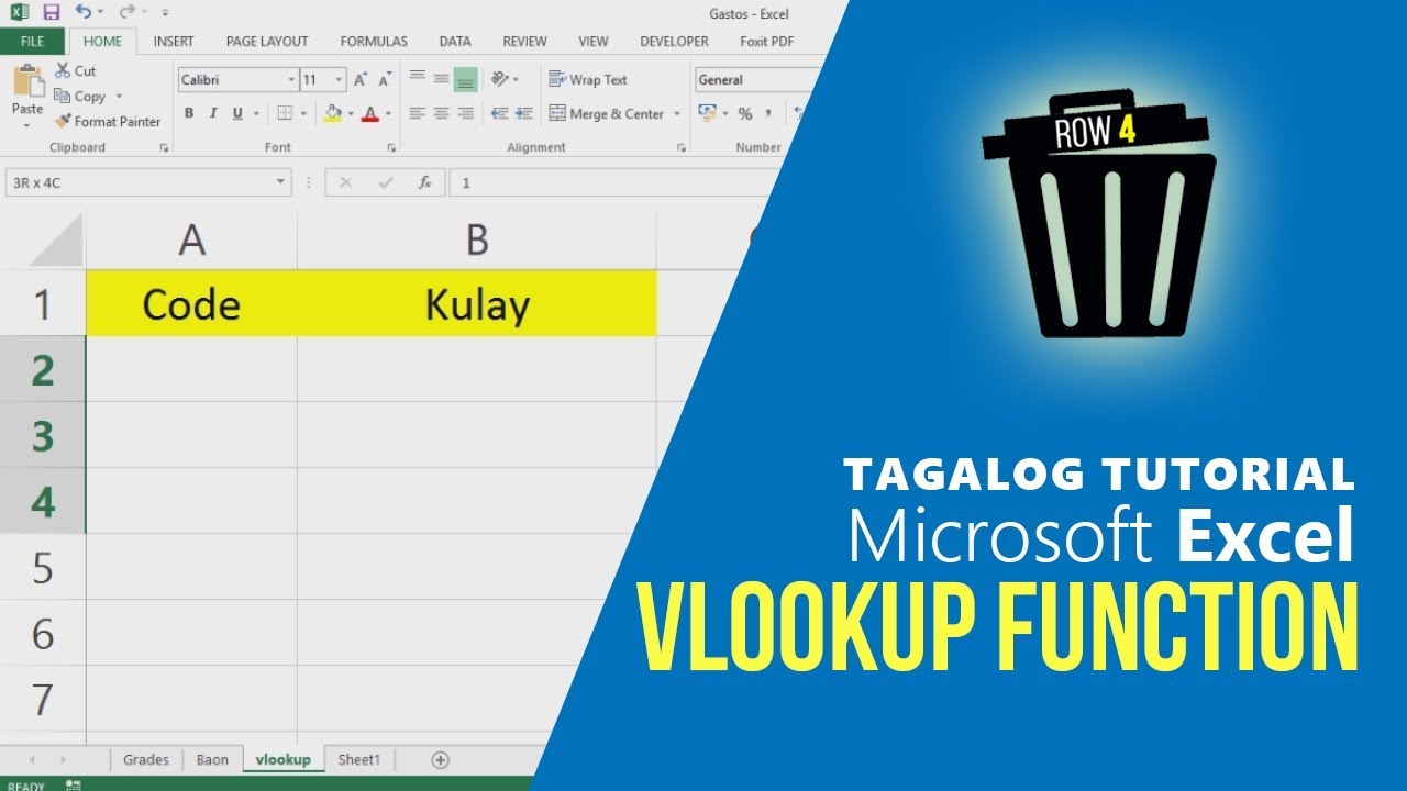 Excel Vlookup Function Tagalog Youtube 6180